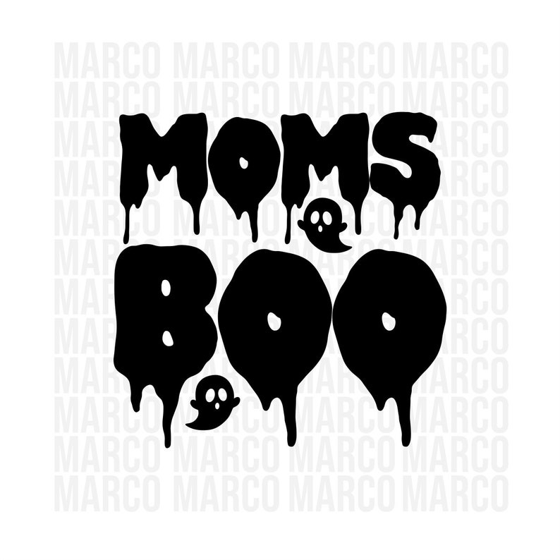 Moms Boo SVG Halloween Shirt Svg Cut File for Cricut or - Etsy