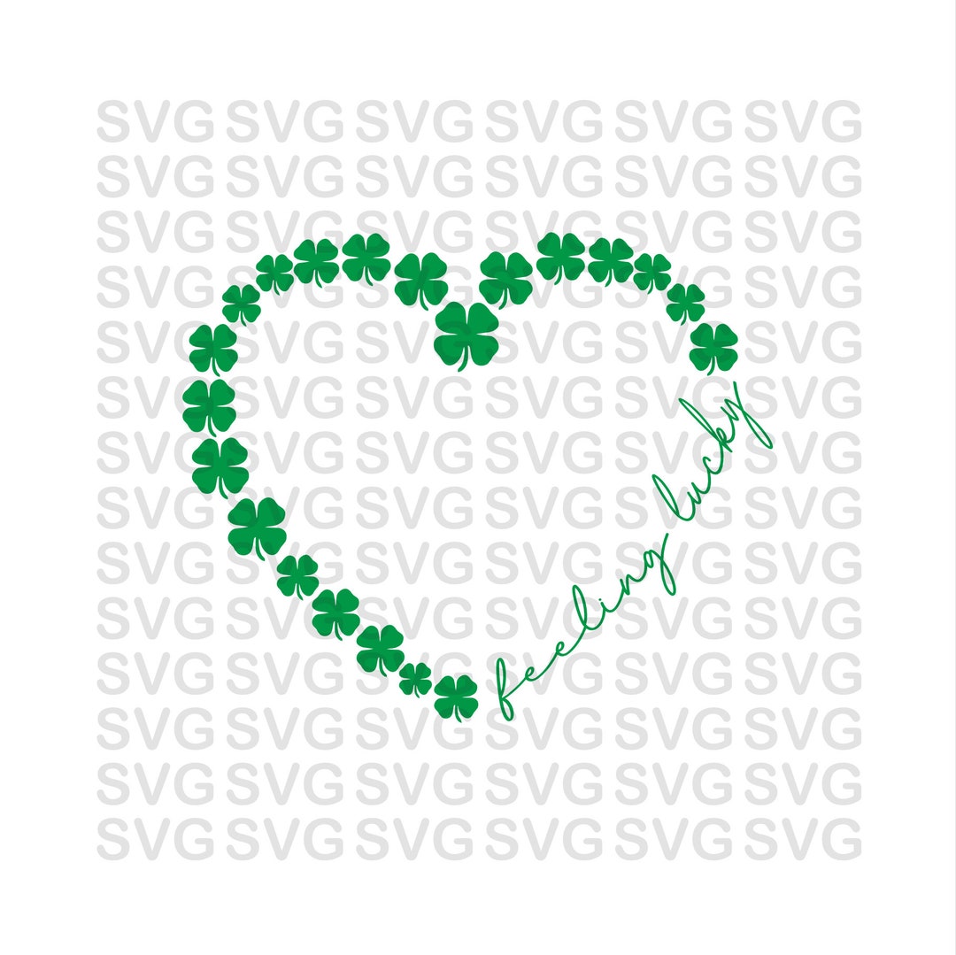 St Patricks Day Svg, Shamrock Heart SVG, Lucky SVG, Girls St Patricks ...