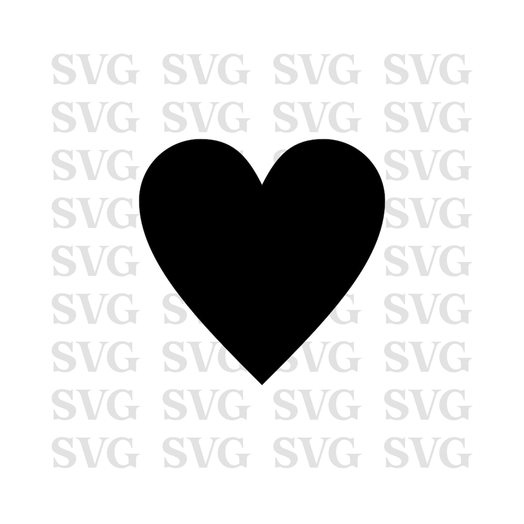 Heart Svg, Cute Heart Svg, Heart Png, Cricut Svg Files, Print and Cut ...