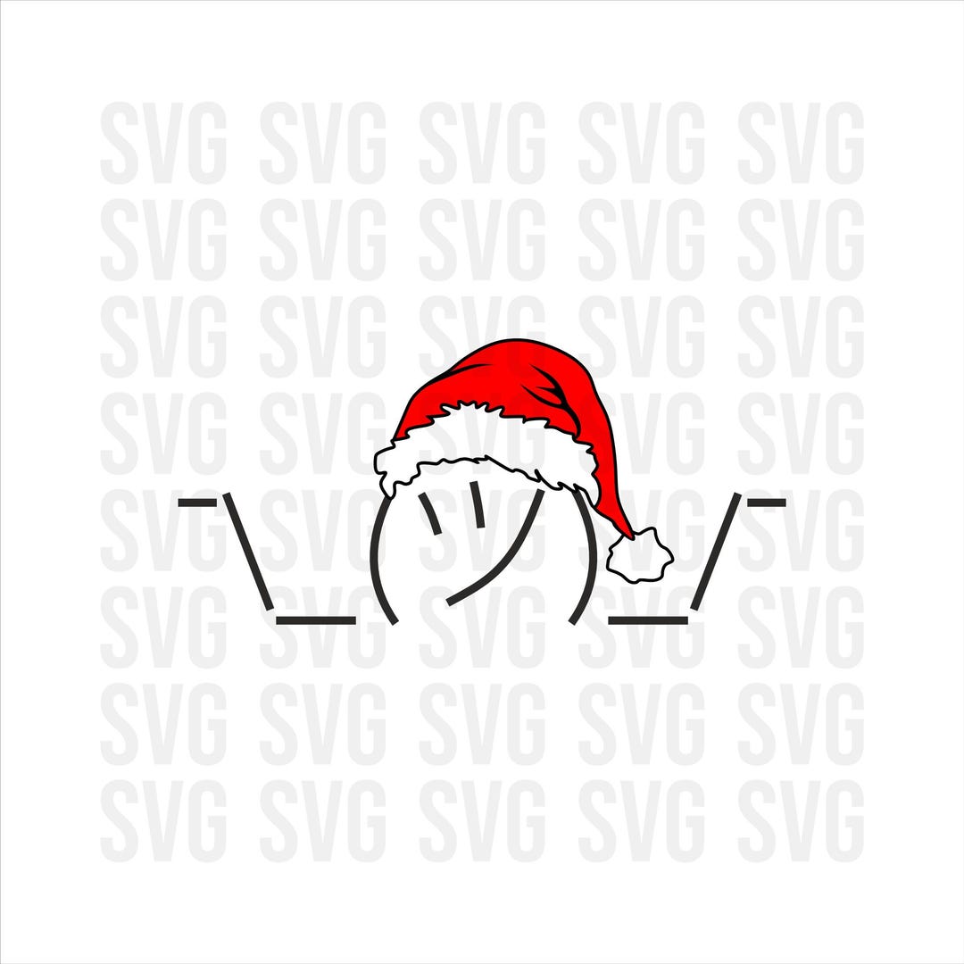 Shrug Christmas Svg, Funny Svg, Stick Figure Svg, Cute Svg, Santa Hat ...