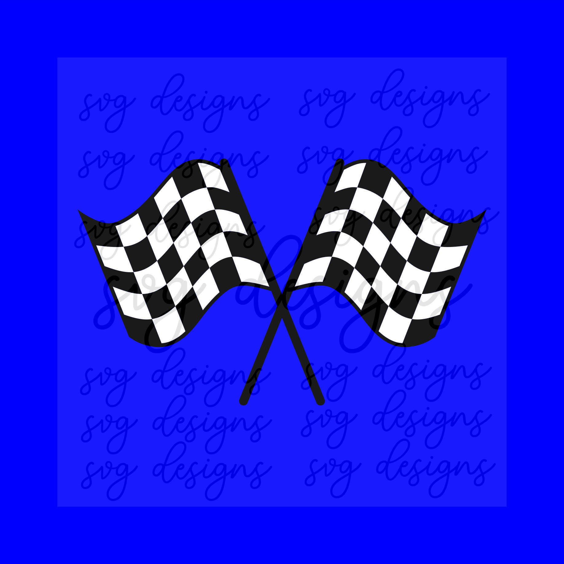 Checkered Flag SVG Two Color Checkered Flag Svg Nascar | Etsy