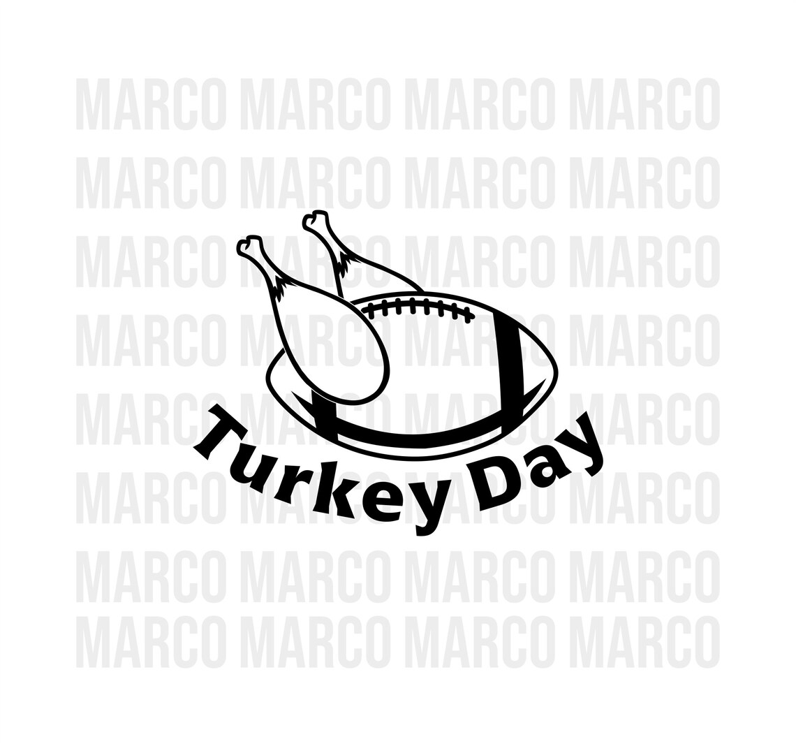 Turkey Day Svg Thanksgiving Svg Football Svg Gameday Svg | Etsy