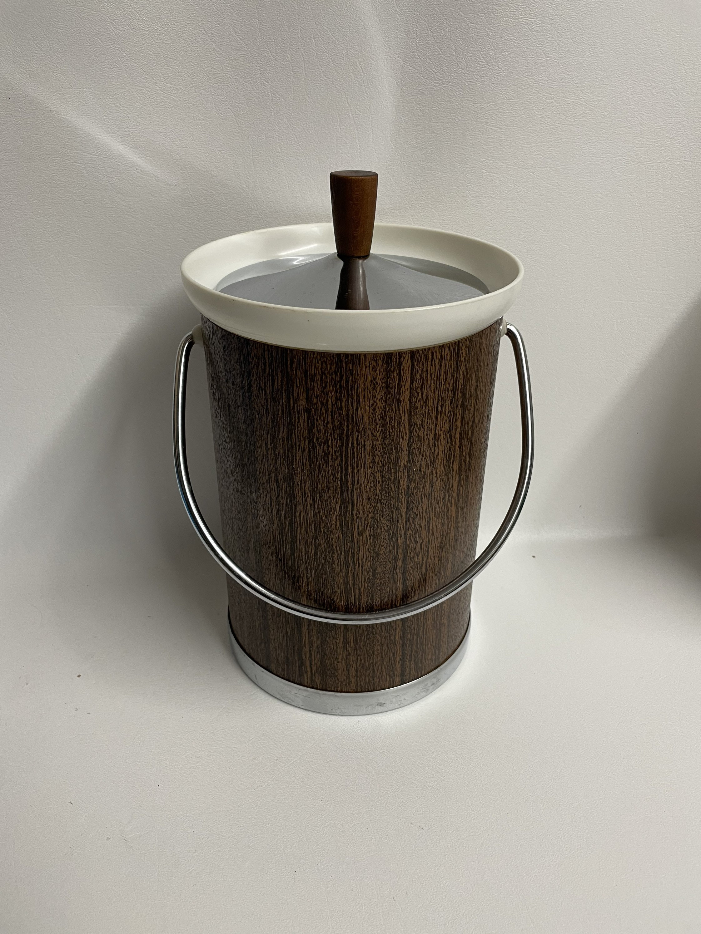 Mid Century Faux Wood Tiki Bar Ice Bucket - Etsy