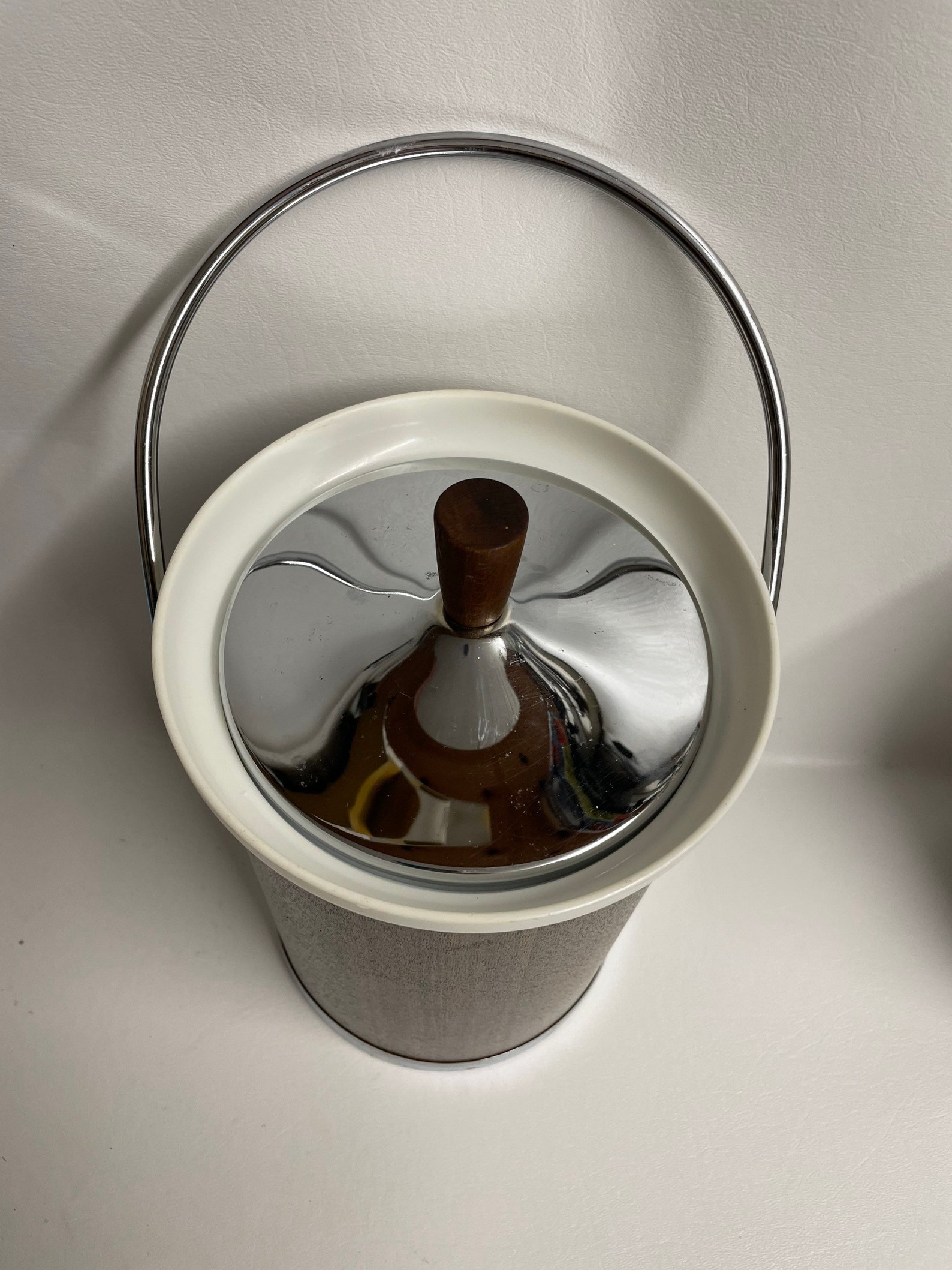 Mid Century Faux Wood Tiki Bar Ice Bucket - Etsy