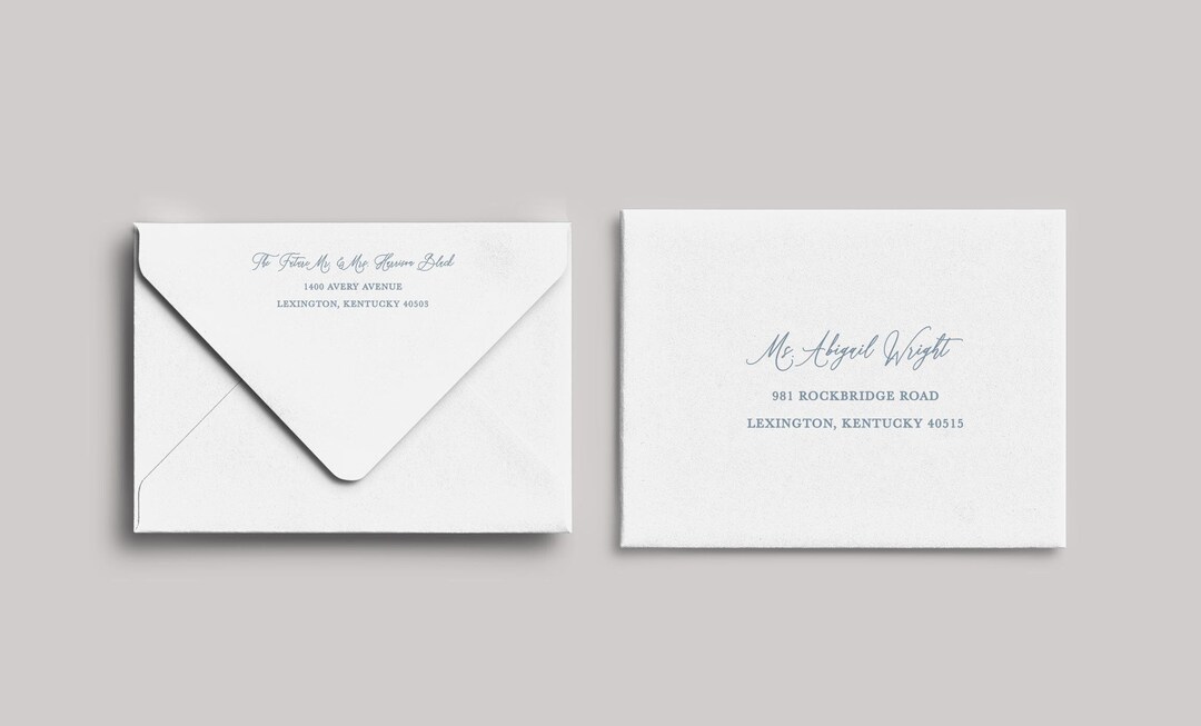 Custom Envelope Address Printing, Custom Wedding Invitation Envelope ...