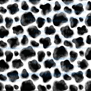 Cow Print Sublimation Sheet / PNG/ Distressed Cow Print - Etsy