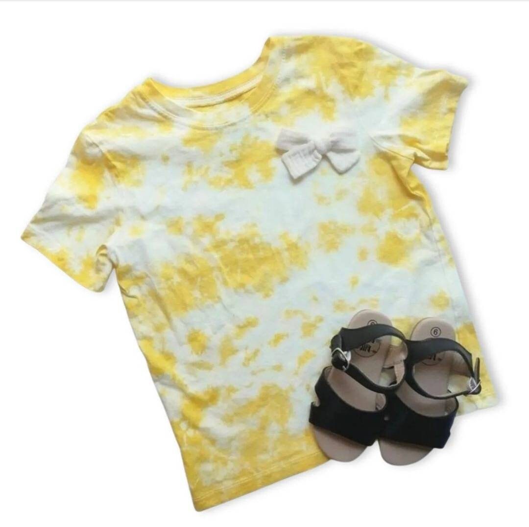 Yellow Tie-dye T-shirt, Kids Tie-dye Shirt - Etsy