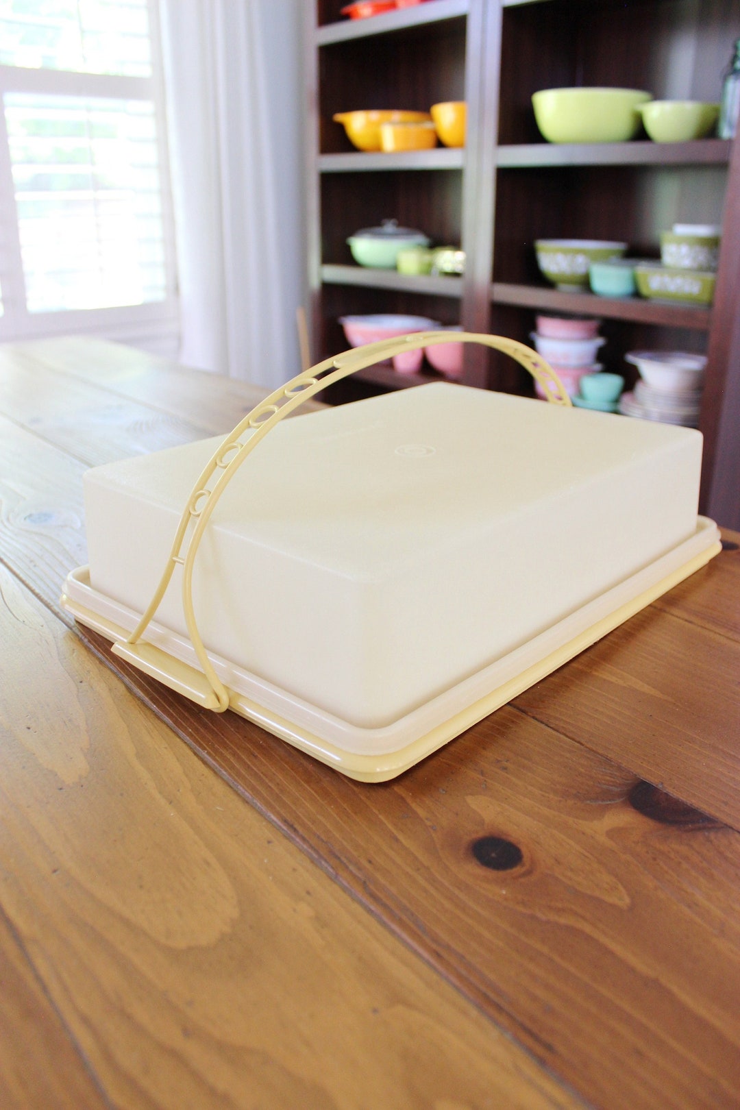Vintage Tupperware Cake Carrier With Handle | Rectangular Sheet Cake ...