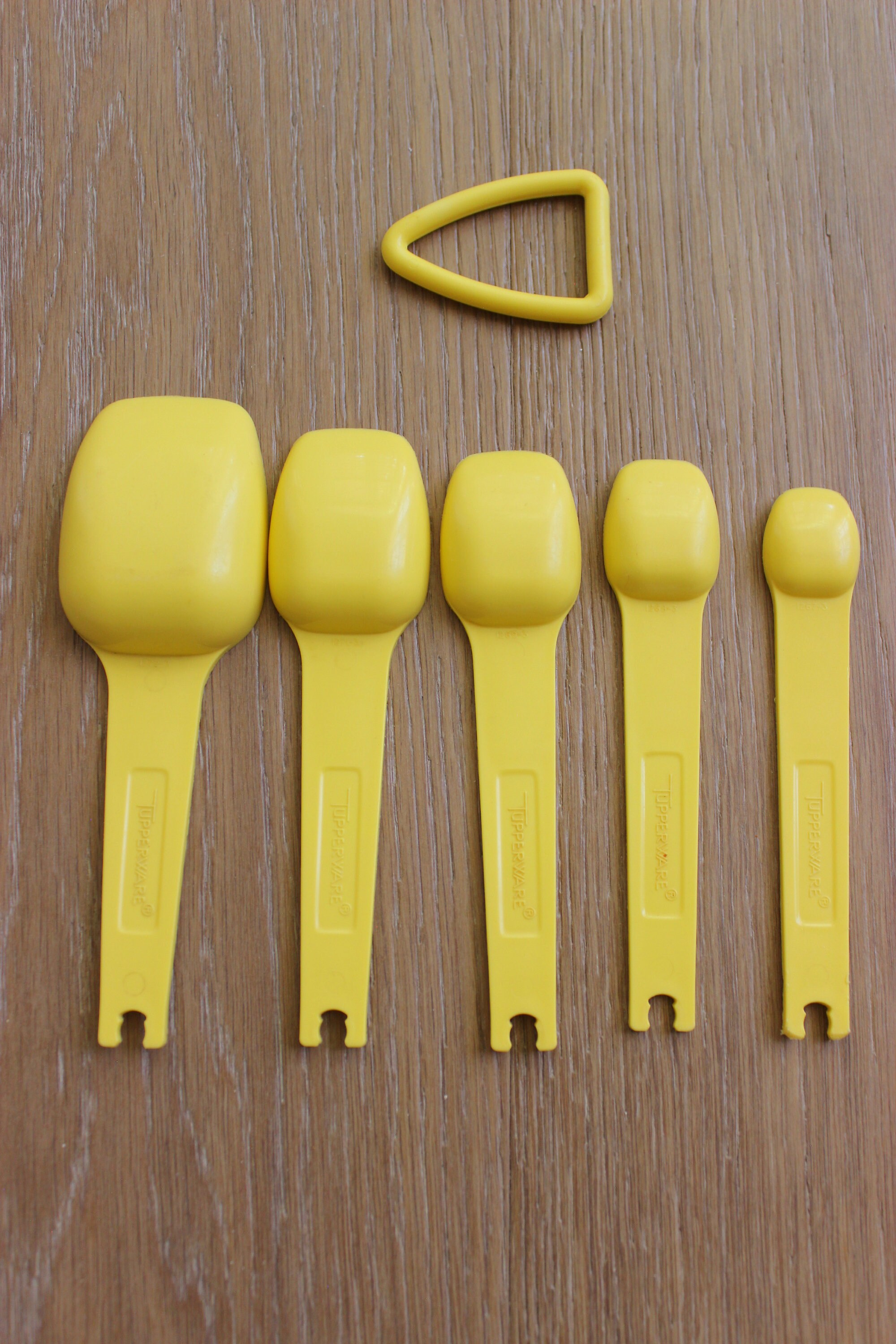 Vintage Tupperware Measuring Spoon Set Harvest Gold Yellow - Etsy