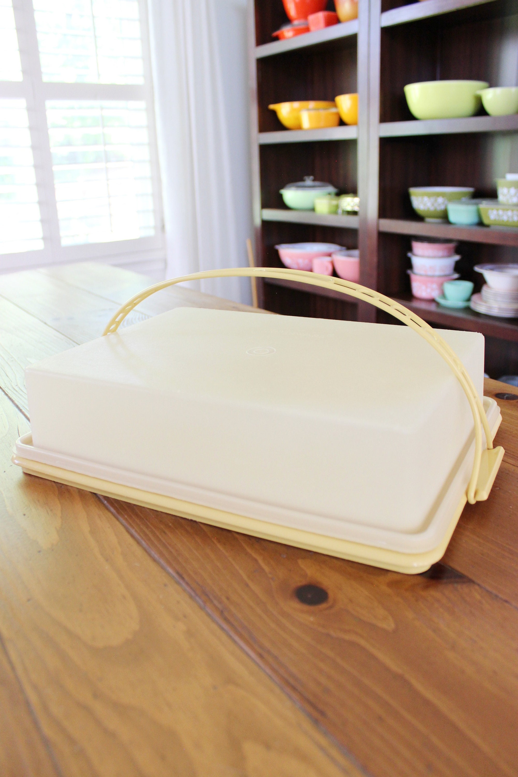 Vintage Tupperware Cake Carrier With Handle Rectangular Sheet Cake ...