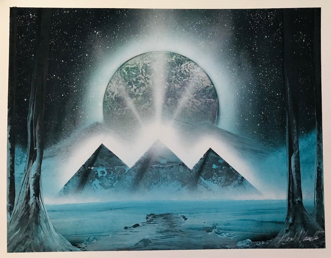 Hand Painted Cosmic Painting - Etsy