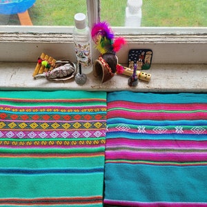 Authenitc Bolivian Aguayo Fabric, Indigenous Woven Textile, Decor ...