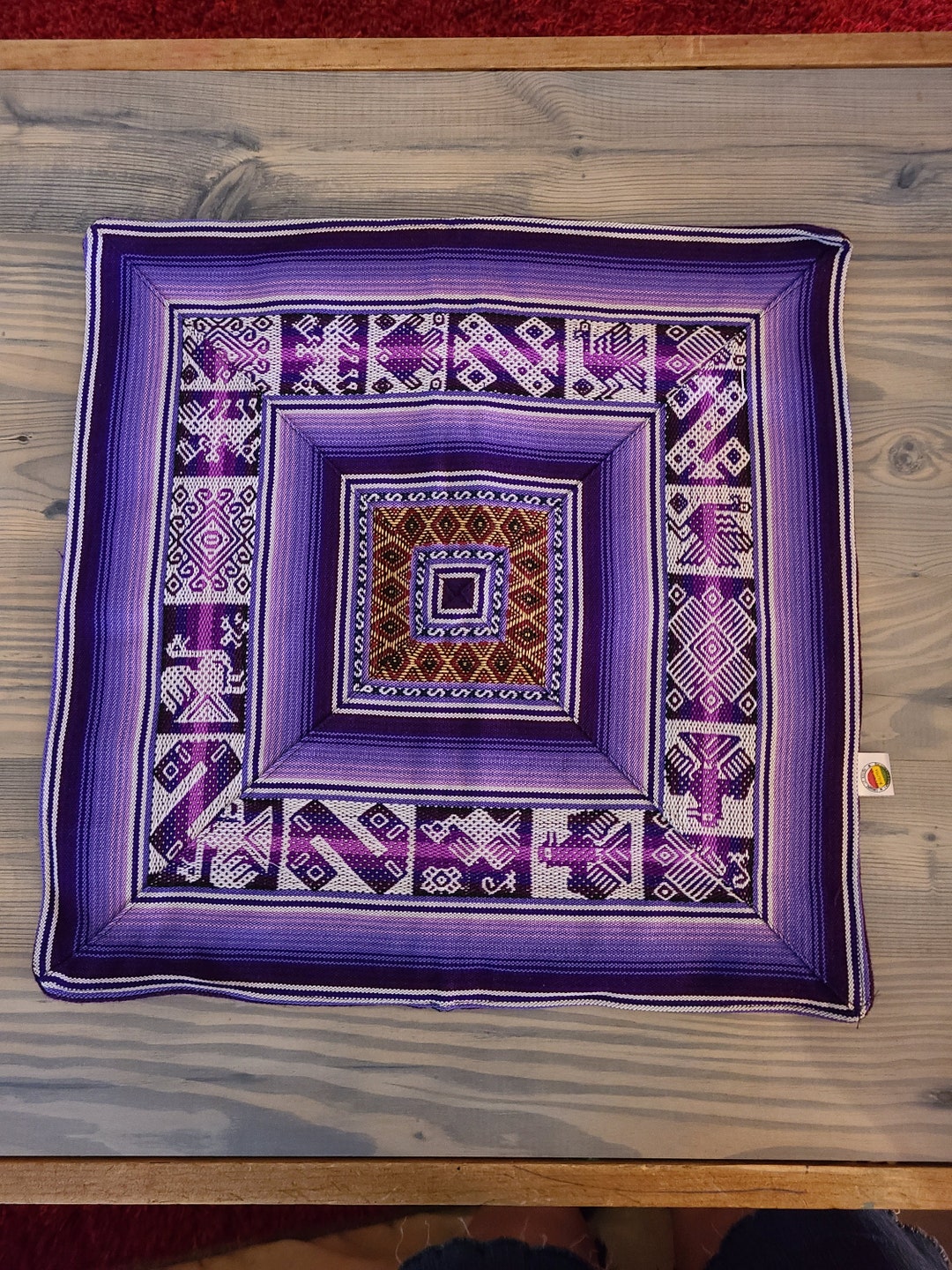 Authenitc Bolivian Aguayo Fabric PILLOW COVERS, Indigenous Woven ...
