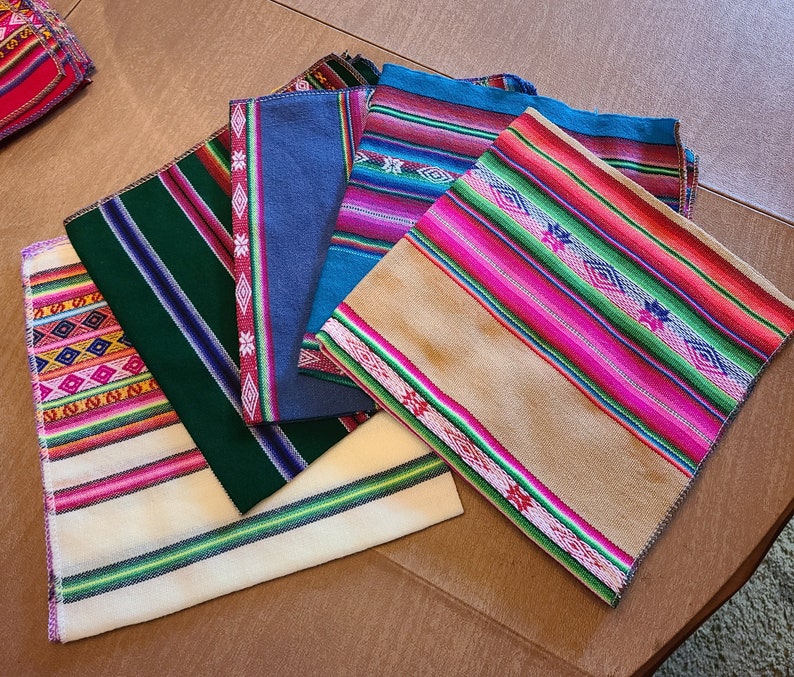 Authenitc Bolivian Aguayo Fabric Indigenous Altar Woven | Etsy