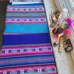 Authenitc Bolivian Aguayo Fabric, Indigenous Woven Textile, Decor ...