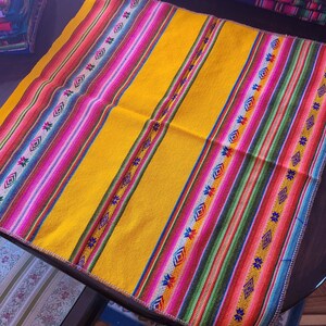 Authenitc Bolivian aguayo fabric Indigenous altar woven | Etsy