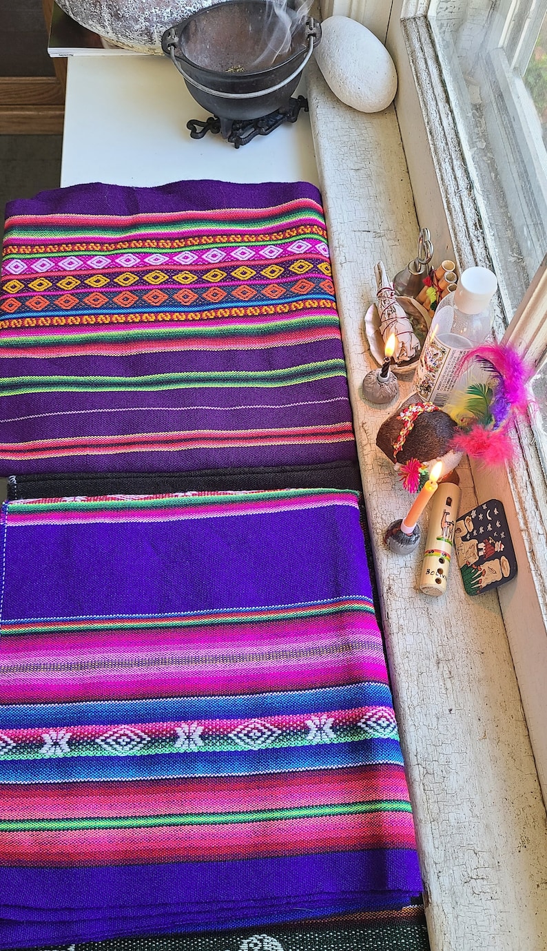 Authenitc Bolivian Aguayo Fabric, Indigenous Woven Textile, Decor ...
