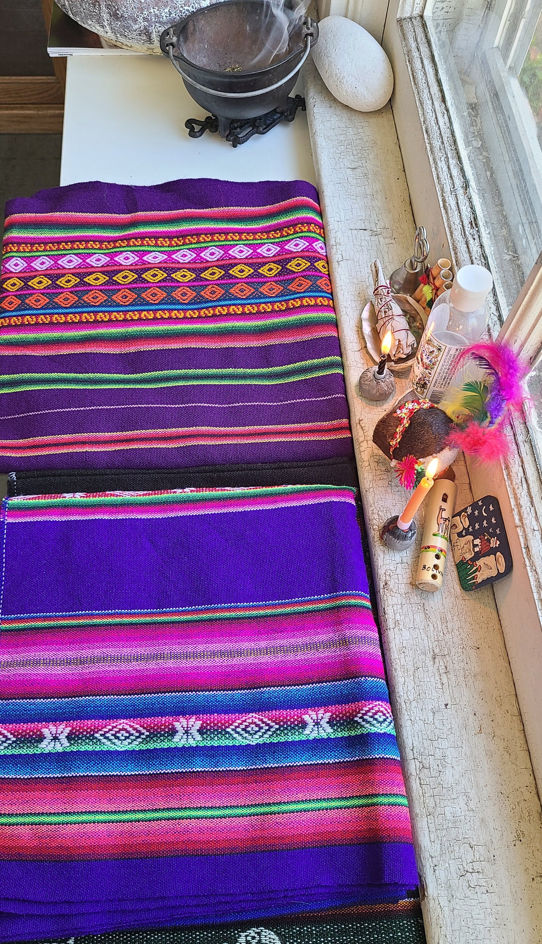 Authenitc Bolivian Aguayo Fabric, Indigenous Woven Textile, Decor ...