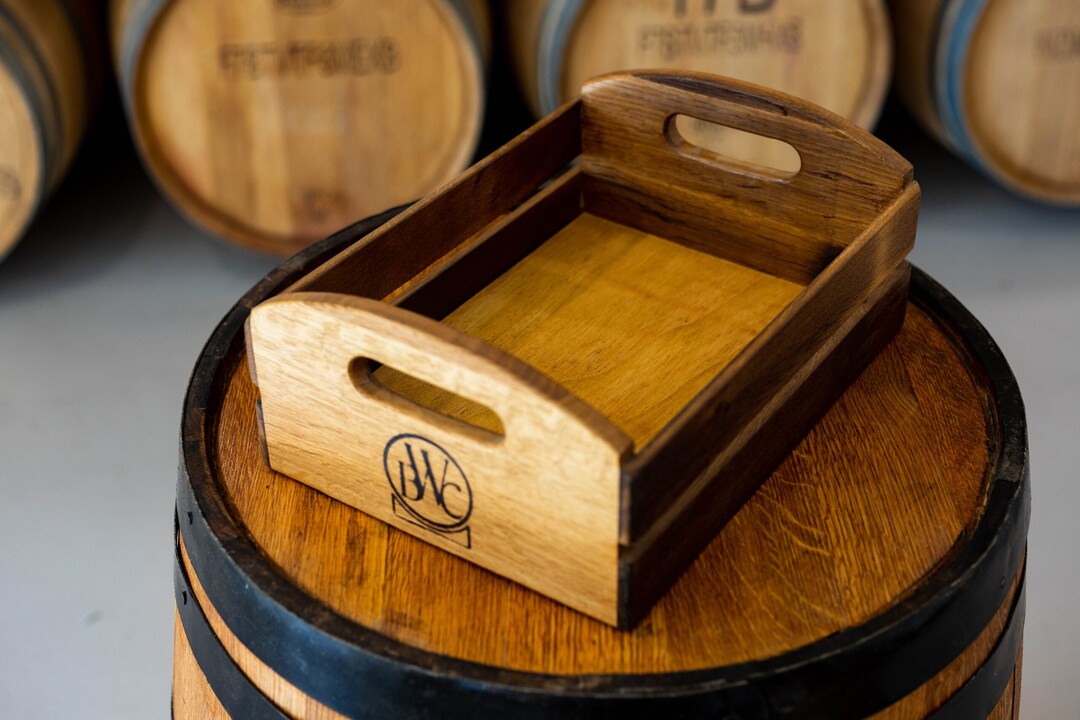 Carry Tray Made From Genuine Wine Barrel Staves - Etsy