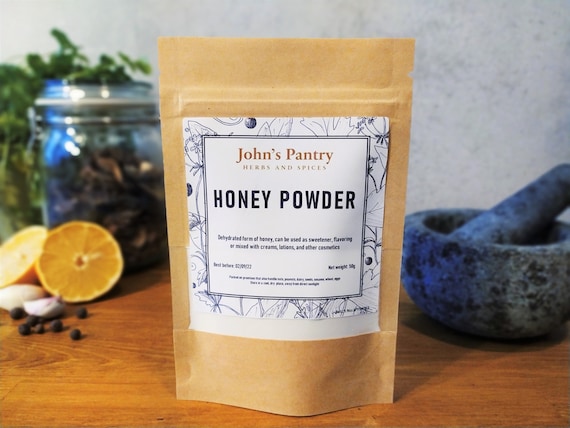 Pure Honey Powder Natural Sweetener 50g 100g 200g - Etsy UK