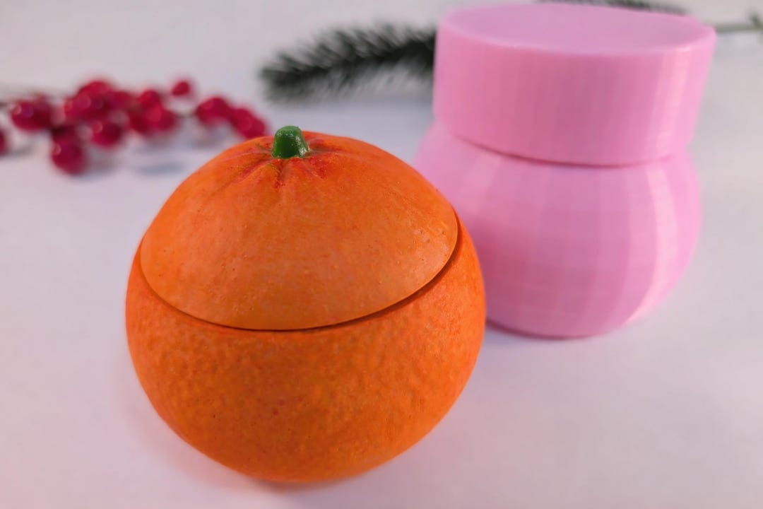 Silicone Mold Mandarin Orange, Casting Mold Orange, Silicone Mold With ...