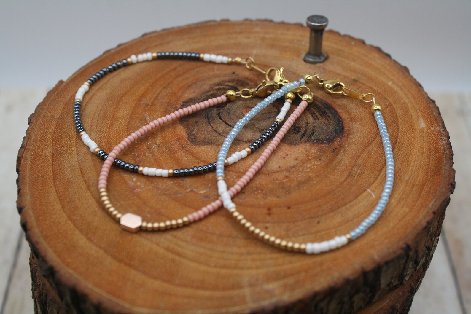 Set of 3 Small Bead Friendship Bracelets Stackable Bracelets | Etsy