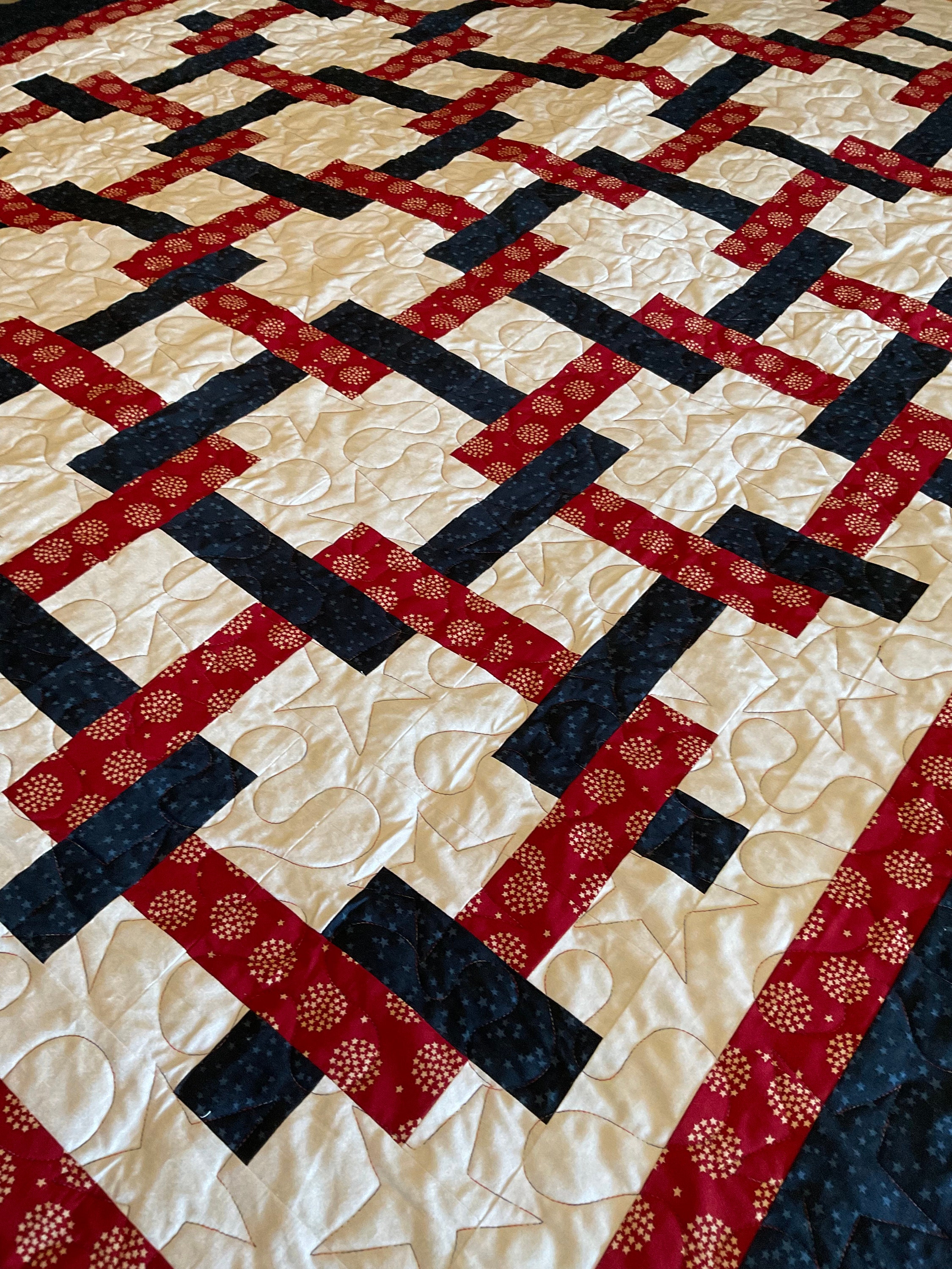 Patriotic_interlocked - Etsy