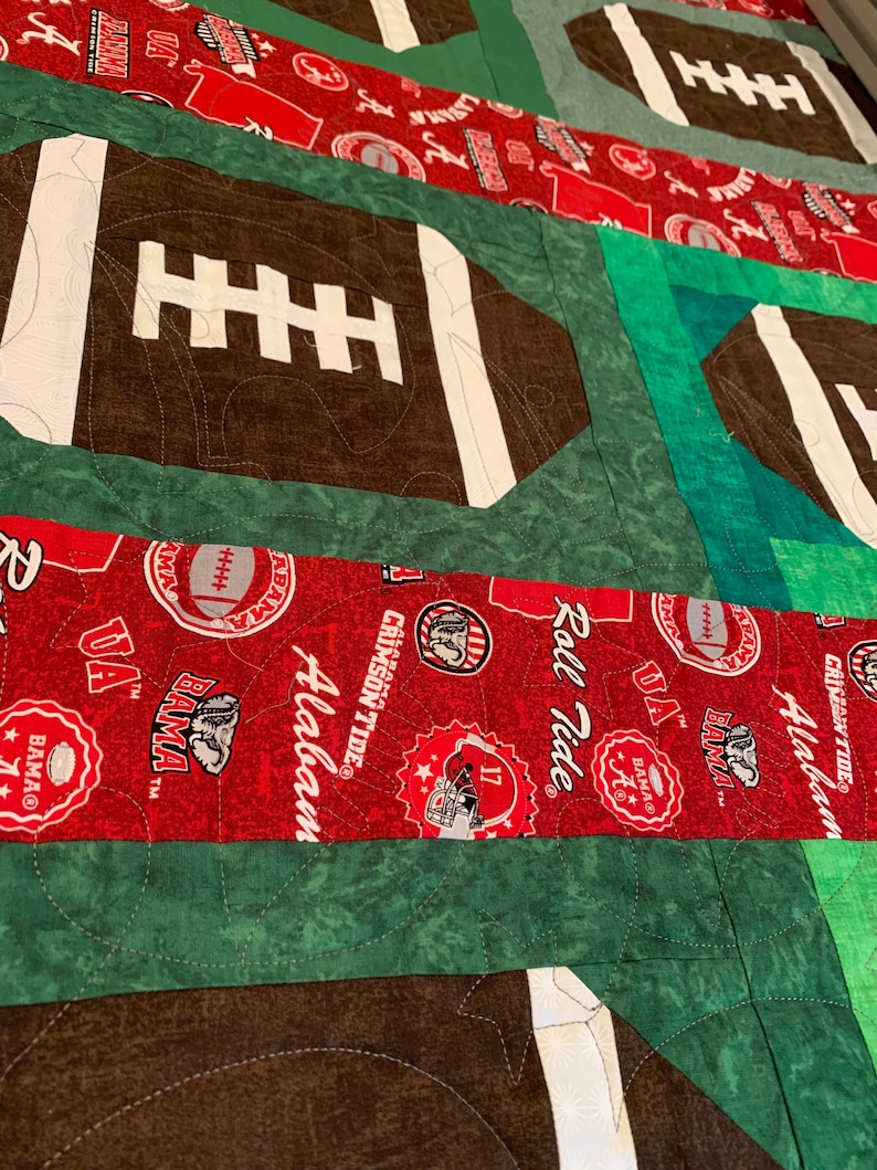 ROLL TIDE! Alabama Football Quilt - Etsy