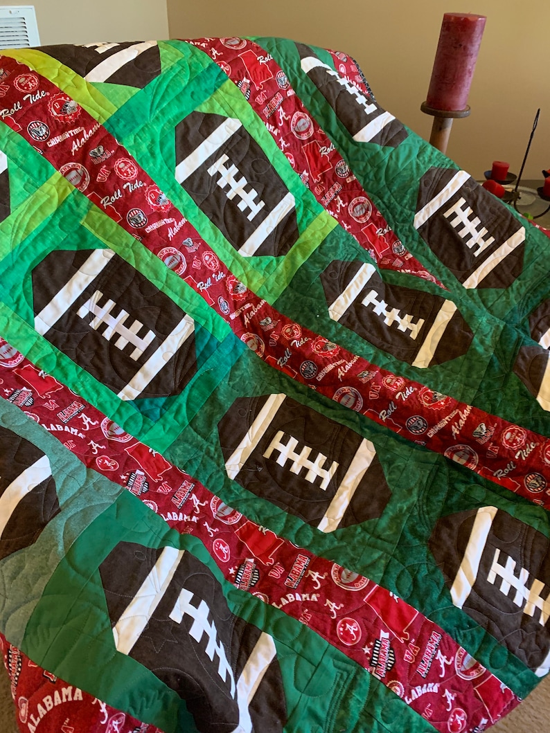 ROLL TIDE! Alabama Football Quilt - Etsy