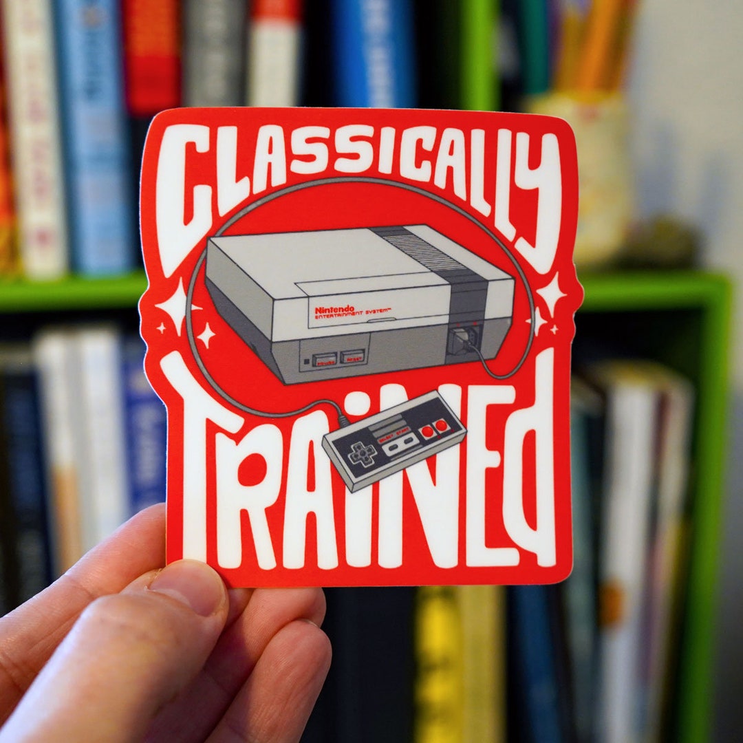 Classically Trained NES Gaming Decal / Matte Vinyl Die Cut Sticker ...