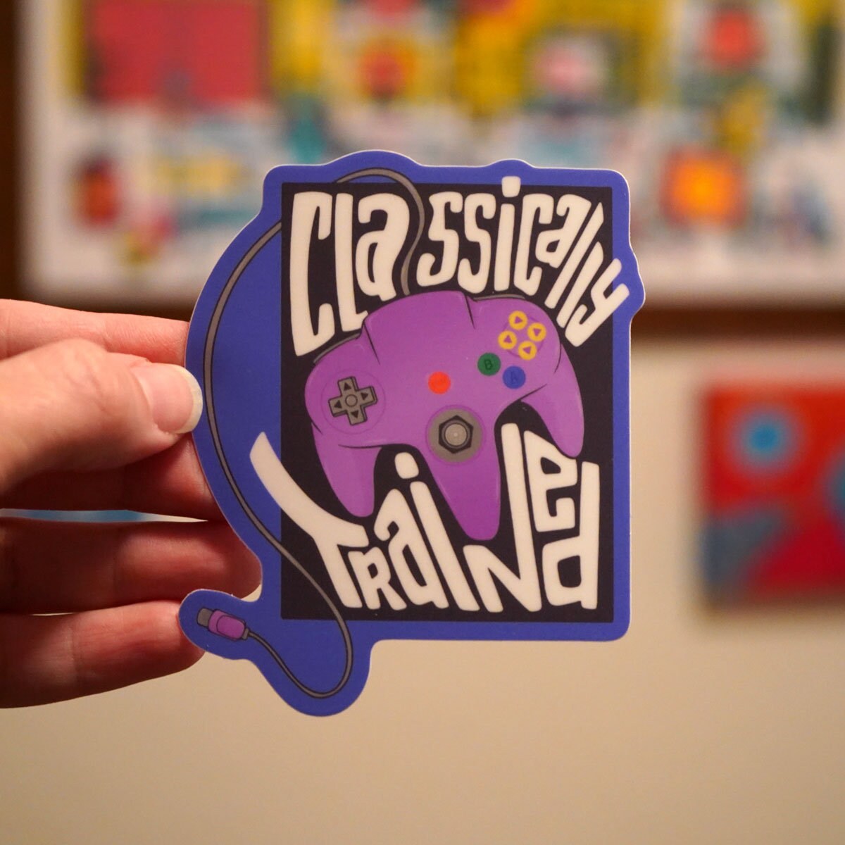 Classically Trained N64 Gaming Decal / Matte Vinyl Die Cut - Etsy