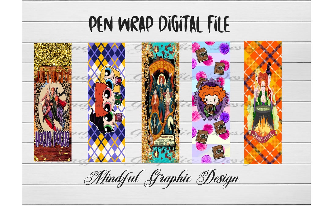 Hocus Pocus, Character, Epoxy Pen Wrap, Ink Joy Pen, Digital Download ...