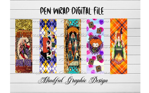 Hocus Pocus Character Epoxy Pen Wrap Ink Joy Pen Digital - Etsy
