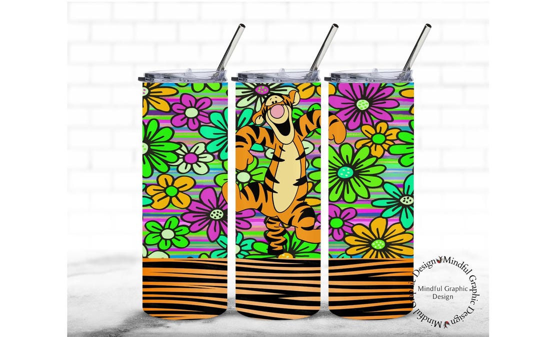 Tigger Tumbler Wrap: 20oz Straight Sublimation Design (digital Download ...