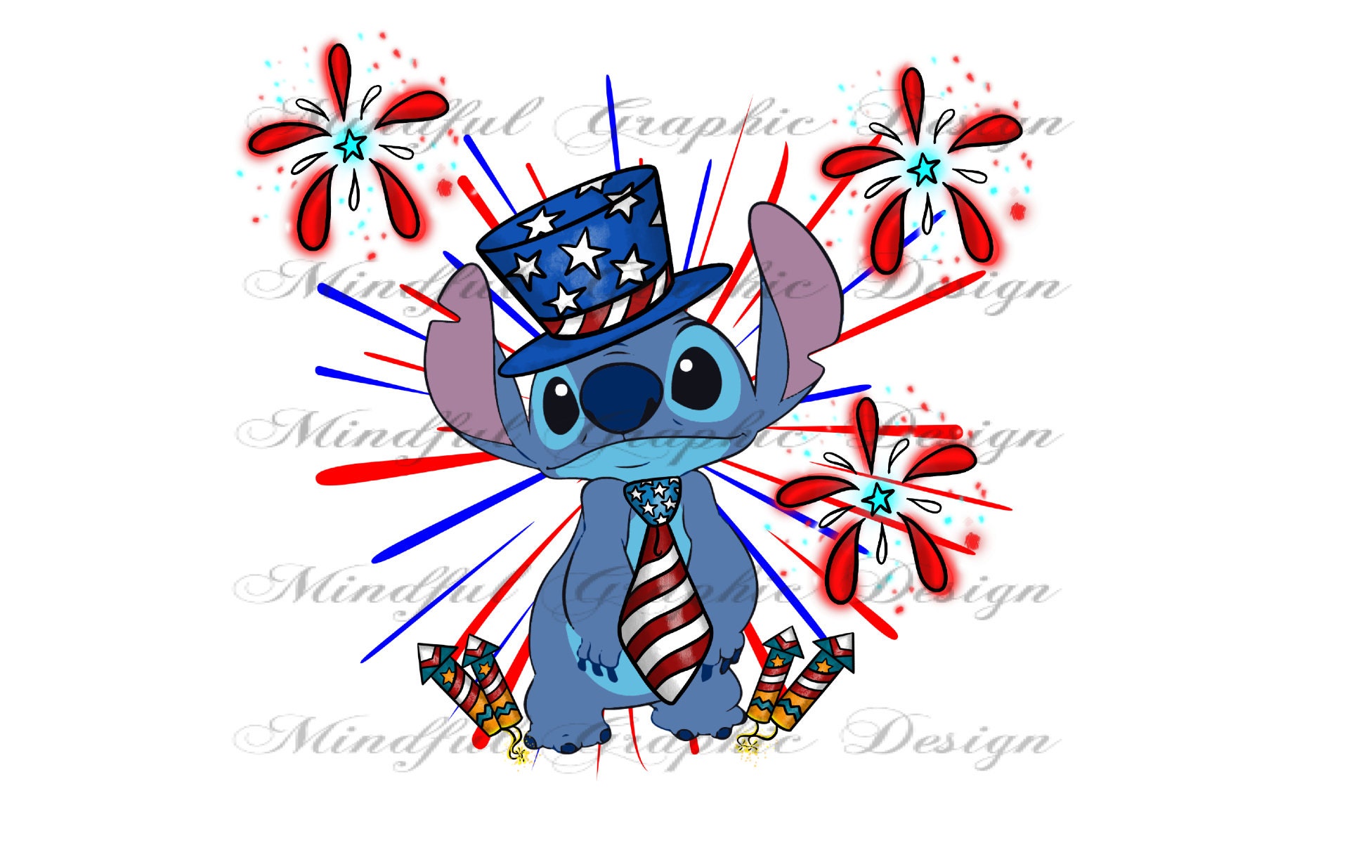 Stitch 4th of July PNG: Patriotic Tumbler Graphic (digital Download) - Etsy