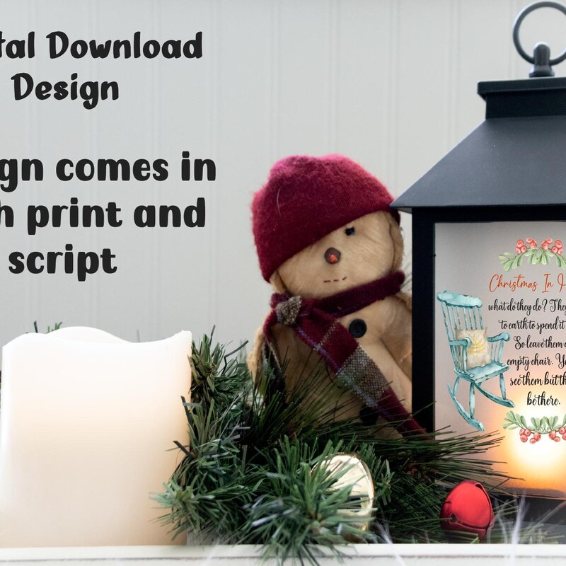 Christmas Chair Poem - Etsy