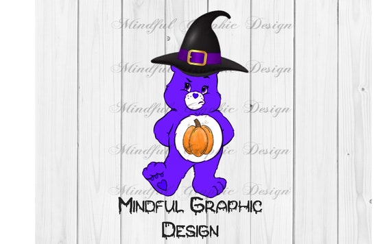 Witch Halloween Bear Clipart Digital Download File PNGJPG - Etsy