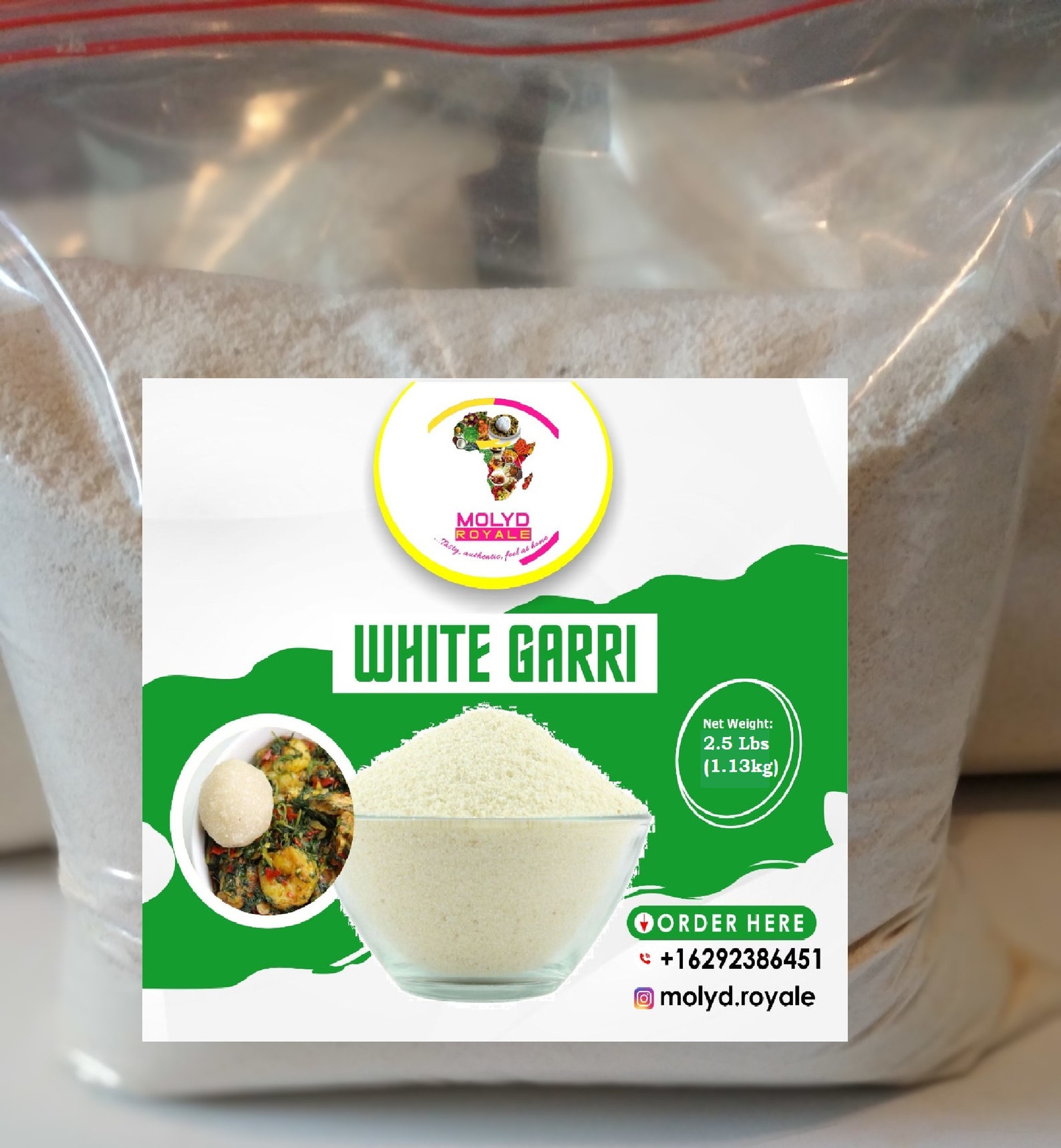 Garri/nigerian White Garri 2.5 and 5lbs/crispy Nigerian White Garri ...