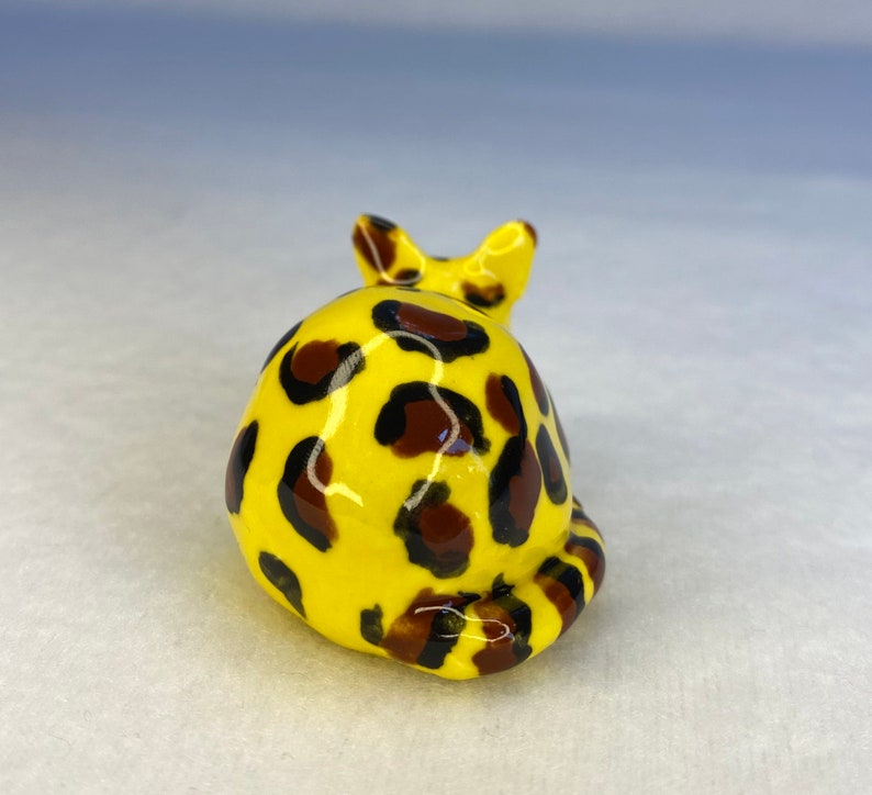 Cheetah Print Cat Figurine - Etsy
