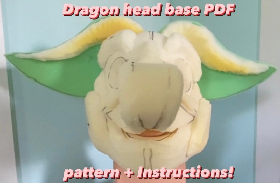 Dragon Foam Head Base Pattern - PDF and Instructions - Etsy