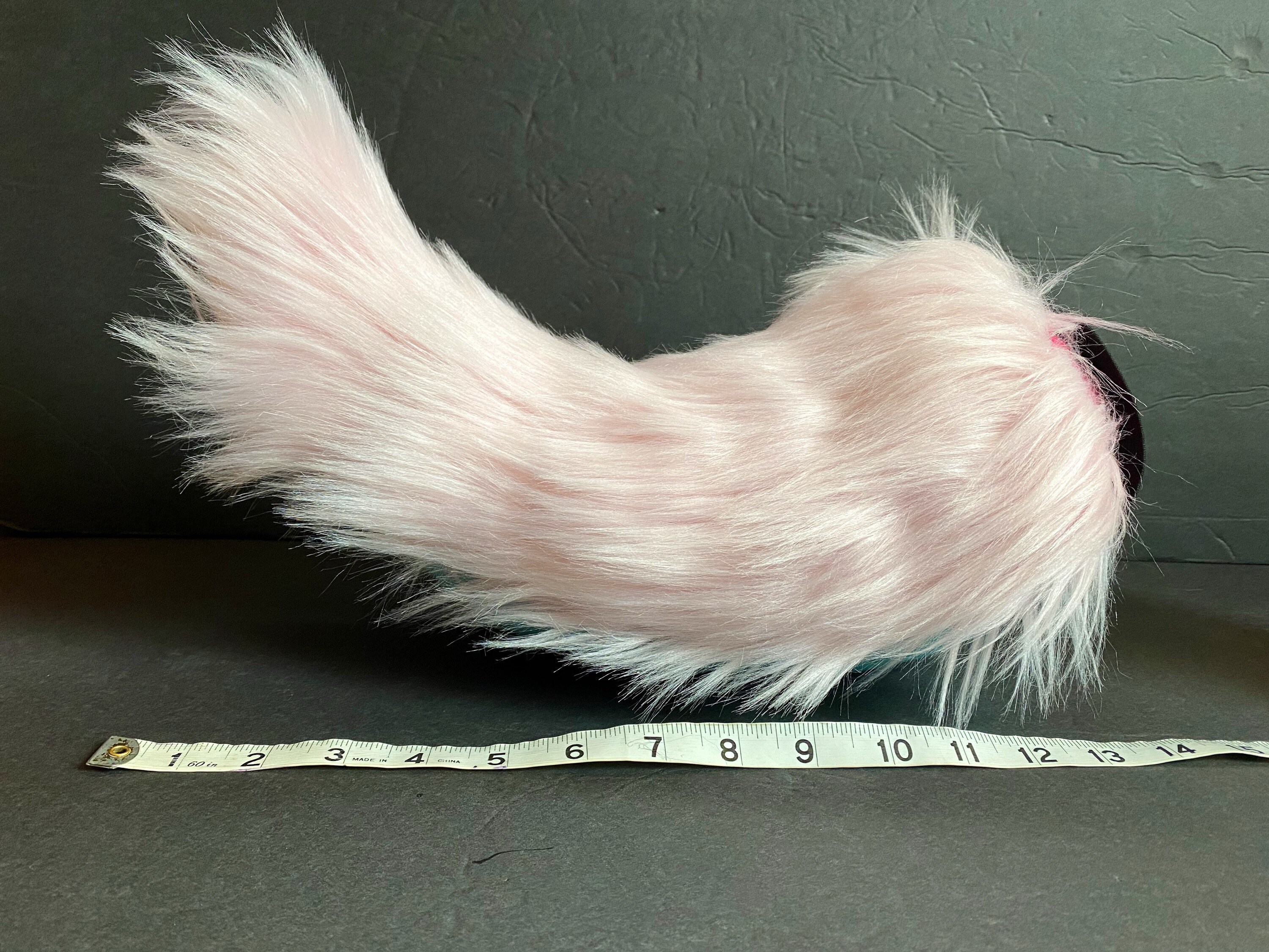 Pastel Pink and Blue Fursuit Tail With Belt Loops - Etsy