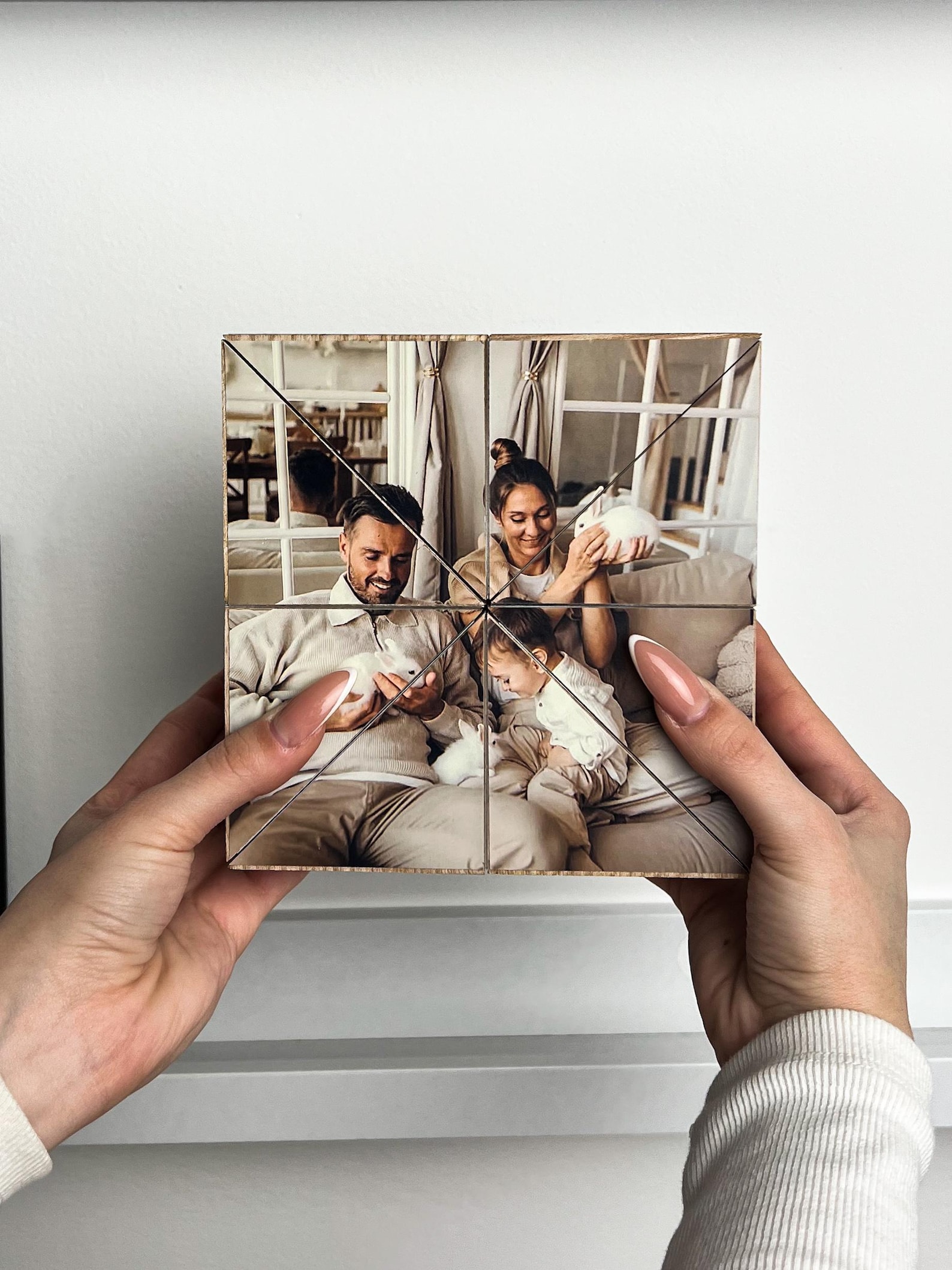 Custom Photo Cube With AR Video Effect, Personalized Folding Memory Box ...