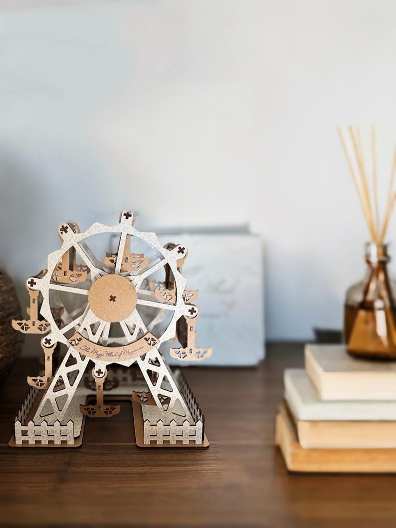 The Magic Wheel of Memories Photo Display, Custom Wooden Photo Ferris ...
