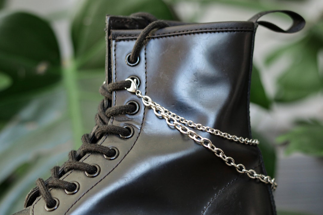 Simple Cable Boot Charm Chain | Punk Pull Loop Shoe Accessories - Etsy