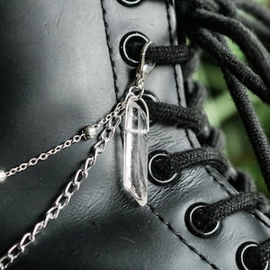 Crystal Boot Chain | Punk Quartz Gothic Charm Shoe Accessories - Etsy