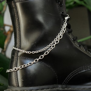 Simple Cable Boot Charm Chain | Punk Pull Loop Shoe Accessories - Etsy