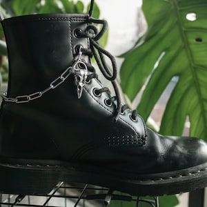 Raven Goth Boot Chain | Punk Crow Gothic Silver Charm Shoe Accessories ...