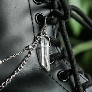 Crystal Boot Chain | Punk Quartz Gothic Charm Shoe Accessories - Etsy