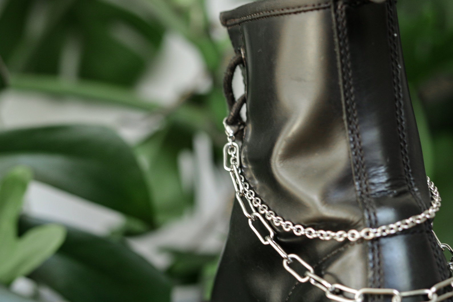 Simple Paperclip Cable Boot Charm Chain | Punk Pull Loop Shoe ...