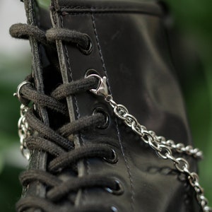 Simple Cable Boot Charm Chain | Punk Pull Loop Shoe Accessories - Etsy
